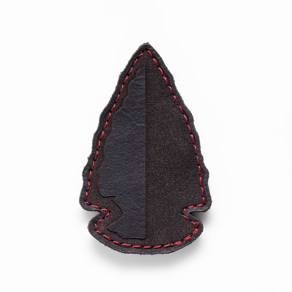 3.5” Leather Arrowhead Patch – TACHUNTFISH