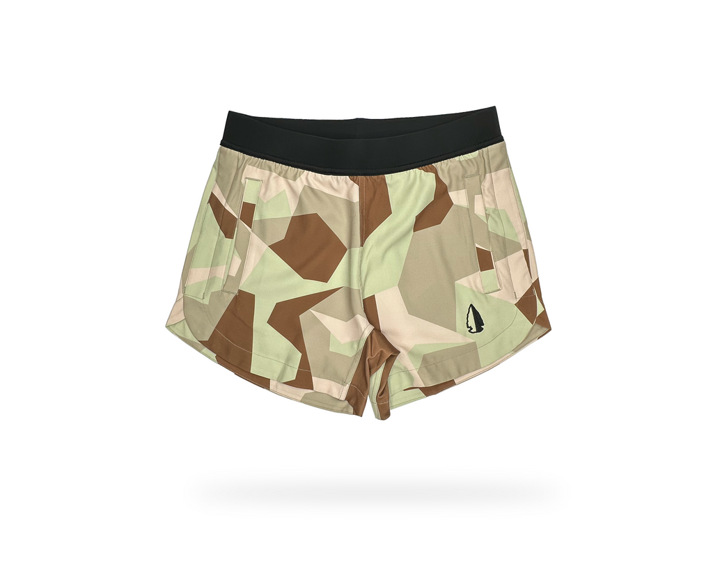 Women's V2 Athletic Shorts - Swedish M90 Desert – TACHUNTFISH